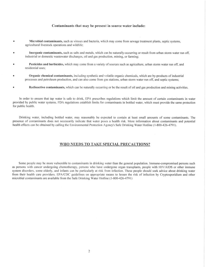 2018 Consumer Confidence Report